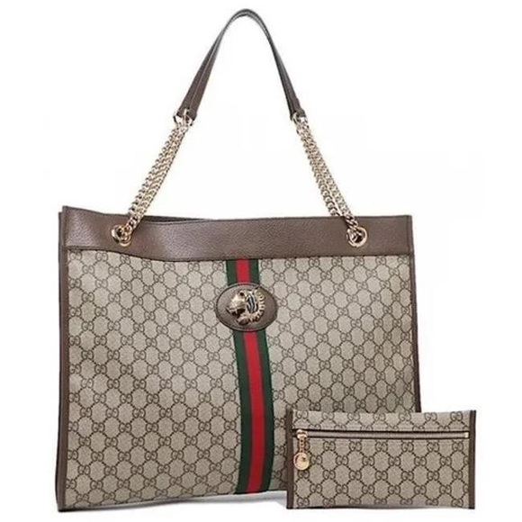 Gucci | Bags | New Gucci Ophidia Tote Rajah Gg Supreme Monogram Tiger ...